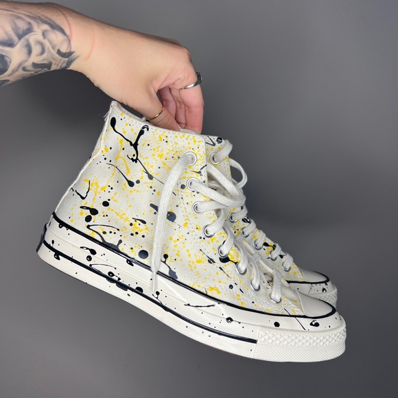 Converse | Shoes | Converse Chuck 7 Splatter Hightop Sneakers | Poshmark